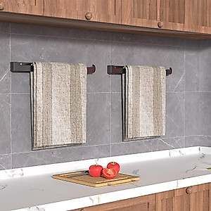 2 Pack Hanger Holder,Hanger Storage Rack for Wall,Hanger Stacker for Closet Laundry Room,Clothes Hanger Storage for Adult or Child Clothes Hangers，Black 15-Inch