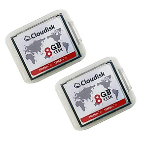 Cloudisk Compact Flash Memory Card CF Card High Speed Reader Camera Card for DSLR (8GB2PK)