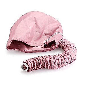 Pink Salon Barber Soft Quick Hair Blow Dryer Bonnet Hood Hat Attachment Portable