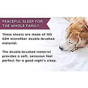 Southshore Fine Living, Inc. Botanical Leaves Collection, 4-Piece, 14-Inch Deep Pocket Sheet Set, Shrinkage Free with 1 Flat Sheet, 1 Fitted Sheet, 2 Pillowcases, White with Grey Leaves, King