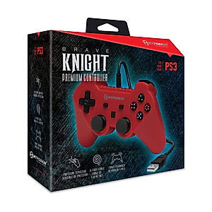 Hyperkin "Brave Knight" Premium Controller for PS3/ PC/ Mac (Red)