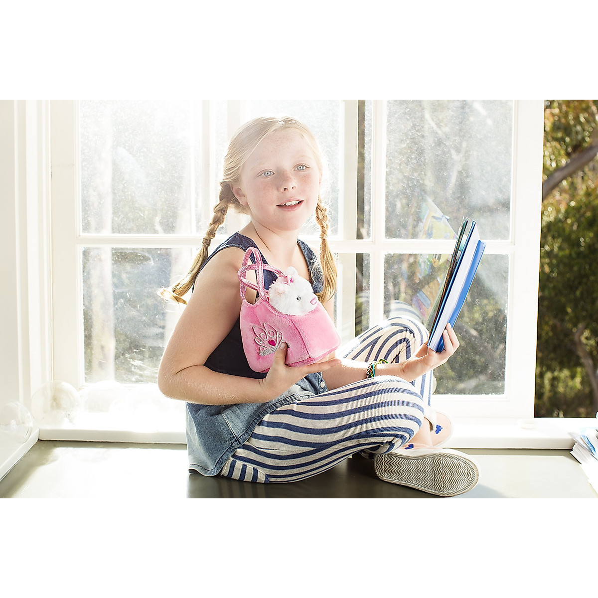 Aurora® Fashionable Fancy Pals™ Princess Kitten™ Stuffed Animal - On-The-go Companions - Stylish Accessories - Multicolor 8 Inches