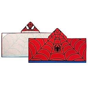 Jay Franco Kids Hooded Towel Avengers - Spiderman Red