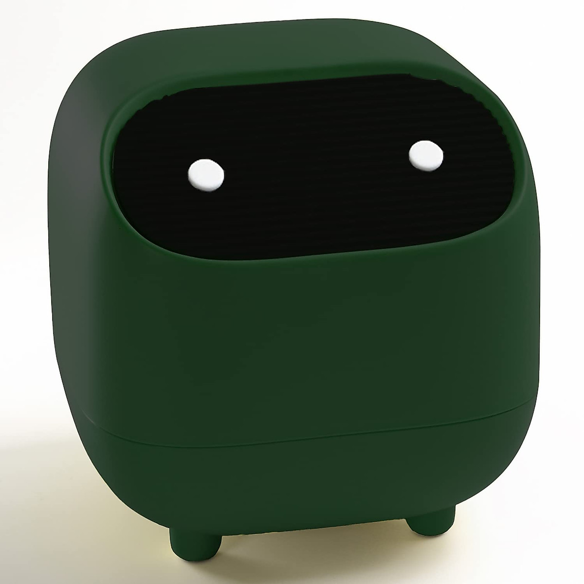 RAMFIYN Cute Trash Can, Mini Trash Bin for Desk, Pop Up Trash Can for Camping SUV, Drive Auto with Locking Lid Press - Green