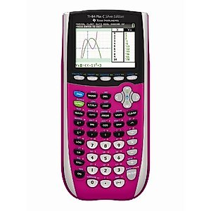 Texas Instruments TI-84 Plus C Silver Edition Graphing Calculator, Pink