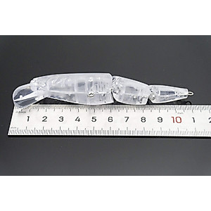 10pcs Unpainted swimbait Fishing Lure Body 110mm 13.27g 3sections Blank Clear Hard Lures 8075