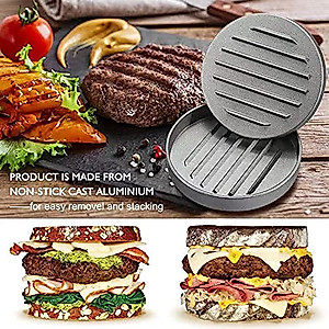 Burger Press 100 Patty Papers Set-Non-Stick Hamburger Press Patty Maker Mold for BBQ Barbecue Kitchen Grilling BPA Free