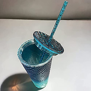 Starbucks 2023 Green Gradient Ombre Jeweled Venti Cold Cup Tumbler, 24 oz