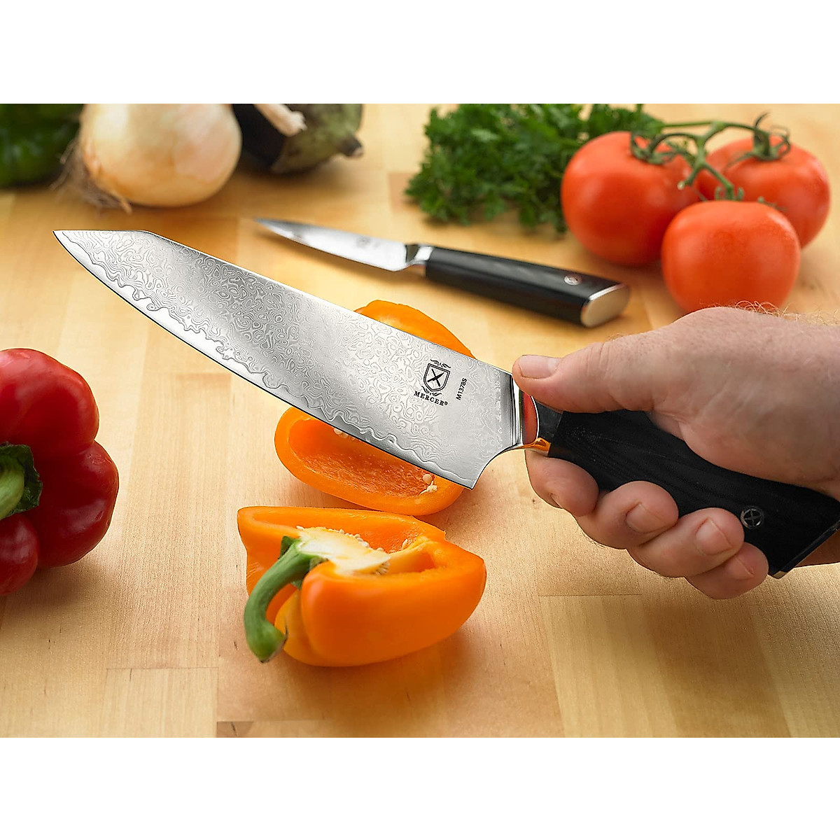 Mercer Culinary Premium Grade Super Steel 8-Inch Chef and 3.5-Inch Paring Knife Set, G10 Handles