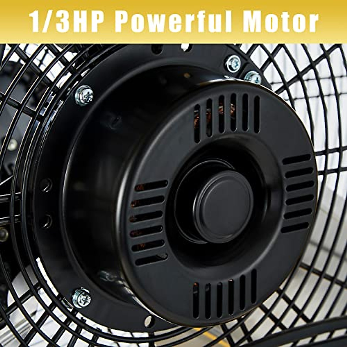 HiCFM 13000 CFM 30 inch Heavy Duty High Velocity Barrel Floor Drum Fan With Powerful 1/3HP Motor, 9ft Power Cord for Workshop, Garage, Commercial or Industrial rooms - UL Safety Listed