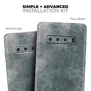 DesignSkinz Distressed Silver Texture v12 Protective Vinyl Decal Wrap Skin Cover Compatible with The Samsung Galaxy S20 (Screen Trim & Back Glass Skin)