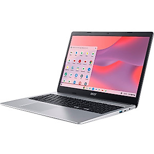 acer Chromebook 315 15.6 HD Laptop | Intel Celeron N4020 with 4GB LPDDR4 | 4GB RAM | 64GB SSD | Intel UHD Graphics 600 | Chrome OS | Bundle with 64GB USB Flash Drive, Silver