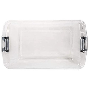 HOMZ Multipurpose 66 Quart Clear Storage Container Tote Bins with Secure Latching Lids for Home or Office Organization (4 Pack)