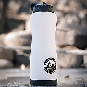 Epic Vostok | Vacuum Insulated Water Bottle with Filter | USA Made Filter | Dishwasher Safe | Stainless Steel | BPA Free Water Bottle | Removes 99.9% Tap Water Contaminants | Coldest | Simple | Modern