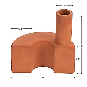 YUESHICO Self-Watering Terra Cotta Planter Water Storage Tank Reusable Automatic Terracotta Plant Watering Devices Globes Stakes Self-irrigate Watering Spikes Ceramic Plant Waterer Set
