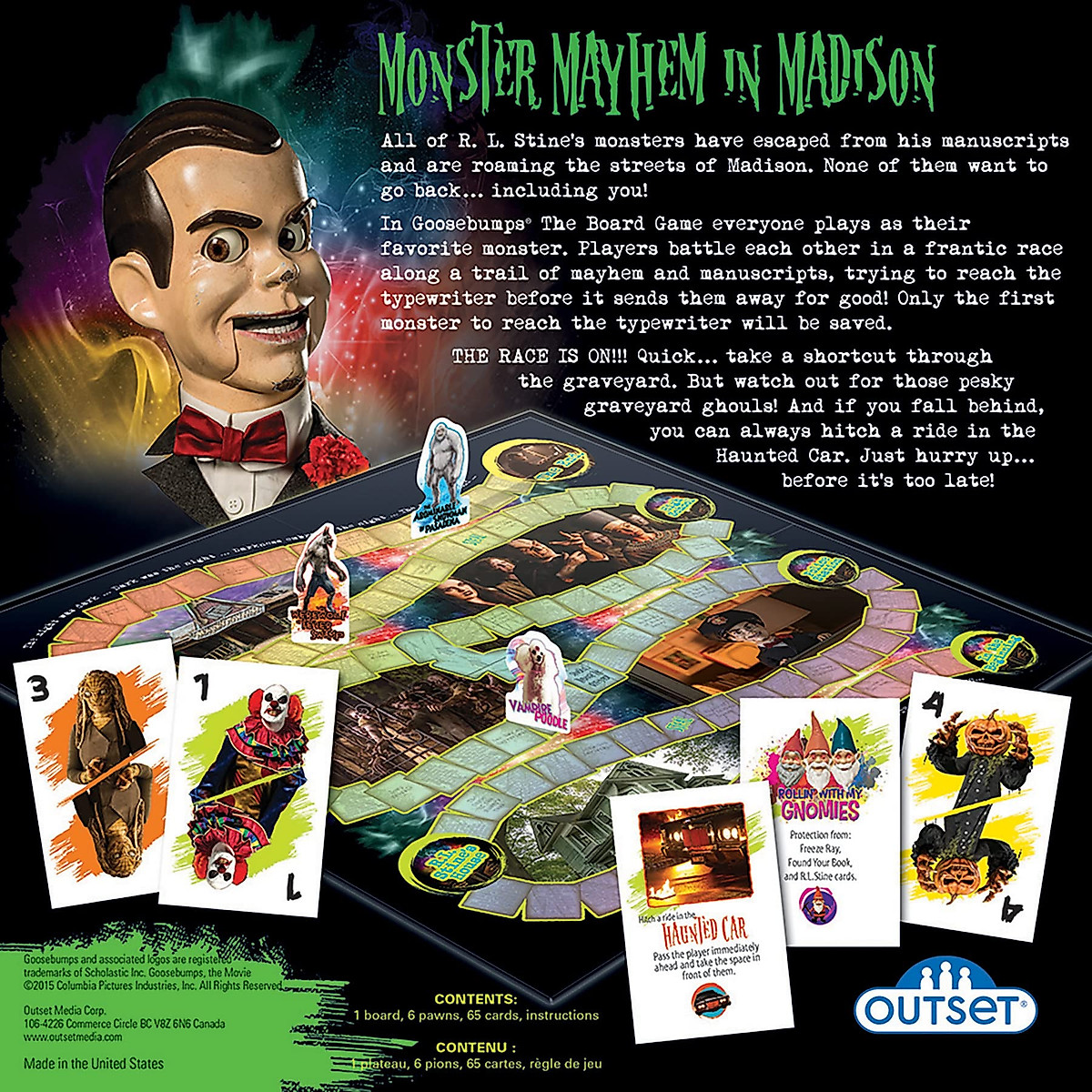 Goosebumps The Board Game - Family Board Game - Based on Books and Movie - Easy and Entertaining to Play - for 2-6 Players - Ages 8 and up