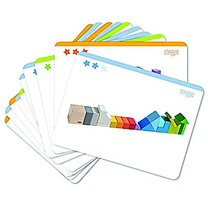 HABA Chromatix Wooden Blocks - 19 Piece Building Block Set - for Children Ages 3+