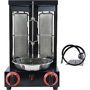 FOODIZIO Shawarma Doner Kebab Machine Gryo grill with 2 Vertical Burners Broiler