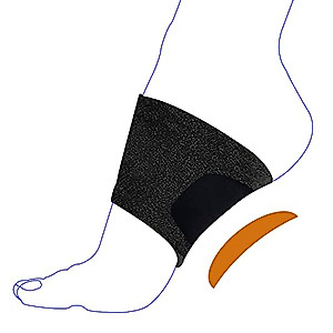 Compression Arch Support Wrap Plantar Fasciitis Braces 【Patent Pending】 Adjustable Foot Sleeves, Cushioned Arch Orthotic Support Pain Relief, Fallen Arches, High Arch, Flat Feet, Men and Women (W 6-9.5 / M 5-8, Back - 1 pair)