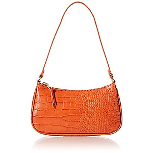 The Drop Women's Melanie Small Shoulder Bag, Fire Orange, One Size