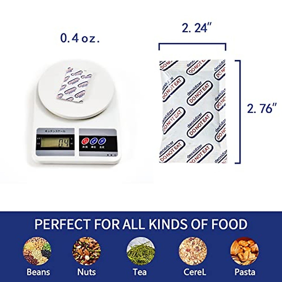 GOJAFUHA 500cc Oxygen Absorbers for Food Storage 100 count (20 Packs of 5)