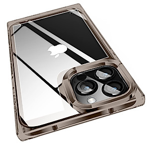 Jmltech for Clear iPhone 13 Pro Max Case Hybrid Silicone with Hard Back Shockproof Protective Drop Protection Phone Case Cover for iPhone 13 Pro Max