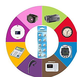 AjMaGP 10 Pack AG10 389A LR1130 LR54 L1131 SR1130 1.5v Button Cell Coin Battery