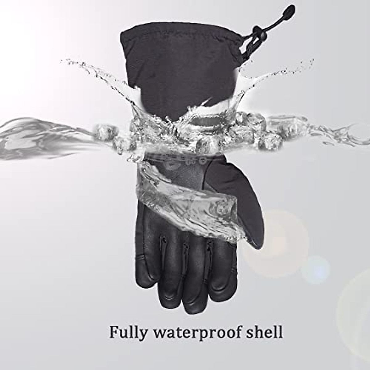 SKYDEER Waterproof Cold Weather Work Gloves with Premium Genuine Deerskin Leather and 150G 3M Thinsulate Insulation (SD8659T/M)