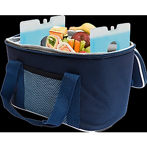 Jay Bags Slim Fit Ice Packs for Coolers, Lunch Boxes, and Lunch Bags, Reusable, 4.5" x 4.5" x 0.4" Inches, 4 Pack