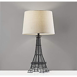 Adesso SL5001-01 Eiffel Tower Table Lamp, Black