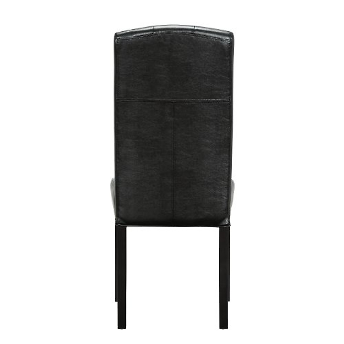 Modway Perdure Modern Tufted Faux Leather Upholstered Parsons Dining Chair in Black