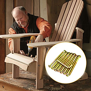 Socell M6 x 90mm Zinc Plated Hex Drive Socket Cap Furniture Barrel Screws Bolt Nuts Assortment Kit for Furniture Cots Beds Crib Hardware Screws Crib and Chairs(Pack of 15 and 1 Hex Key for Free)