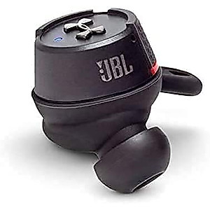 JBL UA True Wireless Flash Sport in-Ear Headphones On-The-Go Bundle with Deluxe CCI Premium Case (Black) (Renewed)