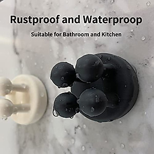 HuJiao-Zi 6 Pack Silicone Hooks, Reusable Seamless Utility Hook Adhesive Hooks Silicone Towel Key Hooks Self Adhesive Holders for Hanging Kitchen Bathroom Home Office,3 Colors