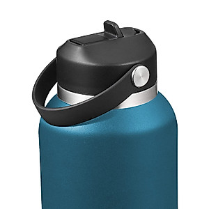 Straw Lids for YETI Rambler Bottle 12 18 26 36 64 oz, Rubber Coated Bite Valve Flexible Handle Lid for Yeti Straw Lid or Chug Cap Top Replacement Water Bottle Accessories