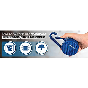 PetMedics Portable Calming Pet Soothing Sound Noise Machine - 2 Built-in Sounds - Dog & Cat Anxiety Relief for Separation, Loneliness, Storm, Fireworks, Travel Stress & Crate Training