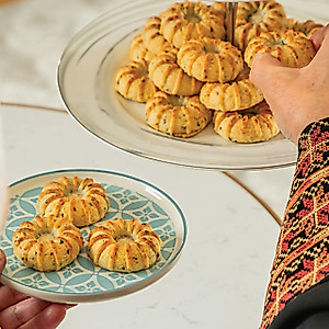 Professional Maggash | Manqat | Manqash | Maamoul Tweezers| Pastry Tongs | Dough Scraper Press | Baking Crimper Tool for Decorating and Sealing Shakarbura, Maamul, and Pie Crusts | (13 Precise Teeth)