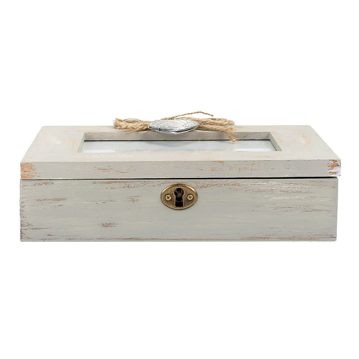 Cottage Garden Daughter Best Things in Life Taupe Wood Locket Music Box Plays You are My Sunshine