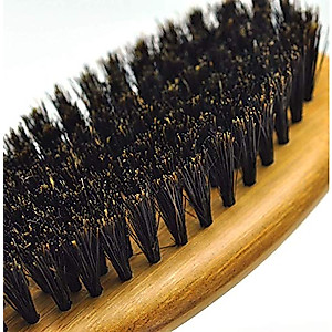 Patina Dog Cat Brush for Shedding, Natural Bamboo Boar Bristles Brush, Pet Grooming Supplies for Short and Long Haired Dogs Cats, Gentle Easy Grooming Massage, Japanese design