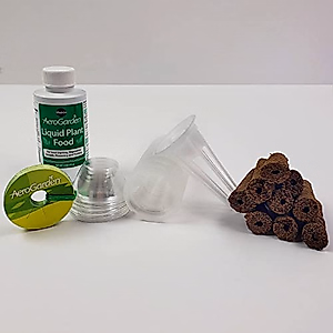 AeroGarden Sprout with Gourmet Herbs Seed Pod Kit - Hydroponic Indoor Garden, White & Grow Anything Seed Pod Kit for AeroGarden Hydroponic Indoor Garden, 9-Pod