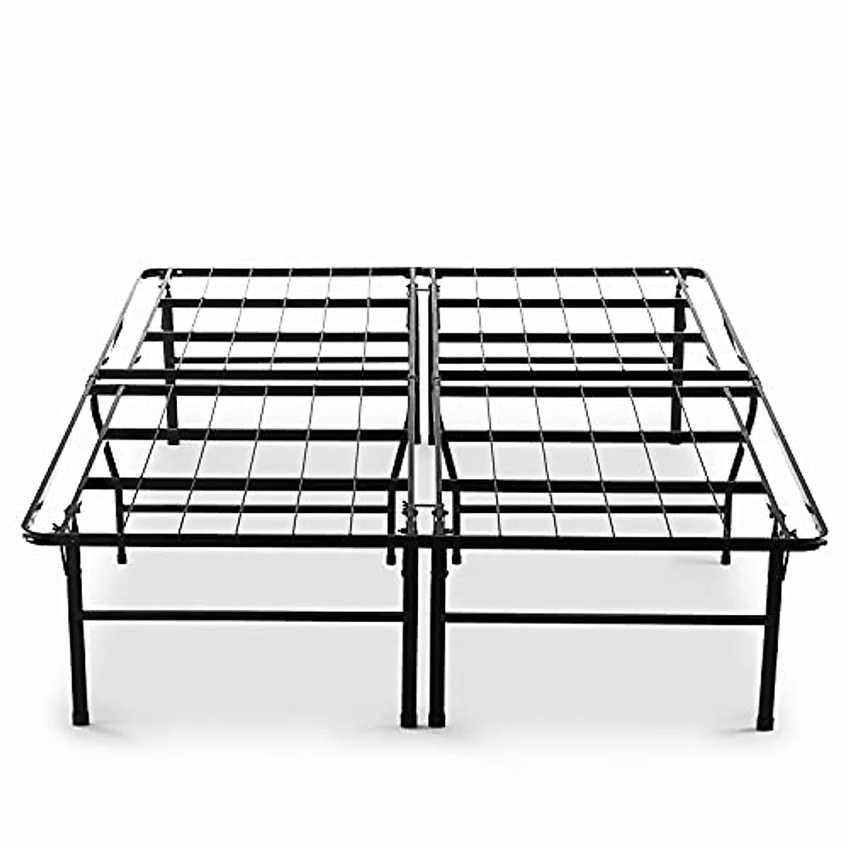 ZINUS SmartBase Heavy Duty Mattress Foundation / 18 Inch Metal Platform Bed Frame / No Box Spring Needed / Sturdy Steel Frame / Underbed Storage, California King, Black