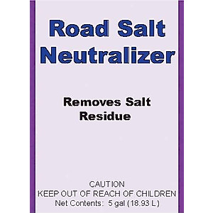 Road Salt Neutralizer -Neutralizes Salt's Corrosive Films, Paint Metal Protective & Road Film- 1 Gallon Makes 32 gallons