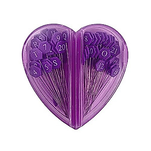 The Gypsy Quilter ABC 123 Cool Pins, Purple
