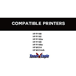 Toner Eagle Re-Manufactured MICR Toner Cartridge Compatible with HP Laserjet Pro P1100 P1102 P1102w P1109 P1109w CE285A 85A.