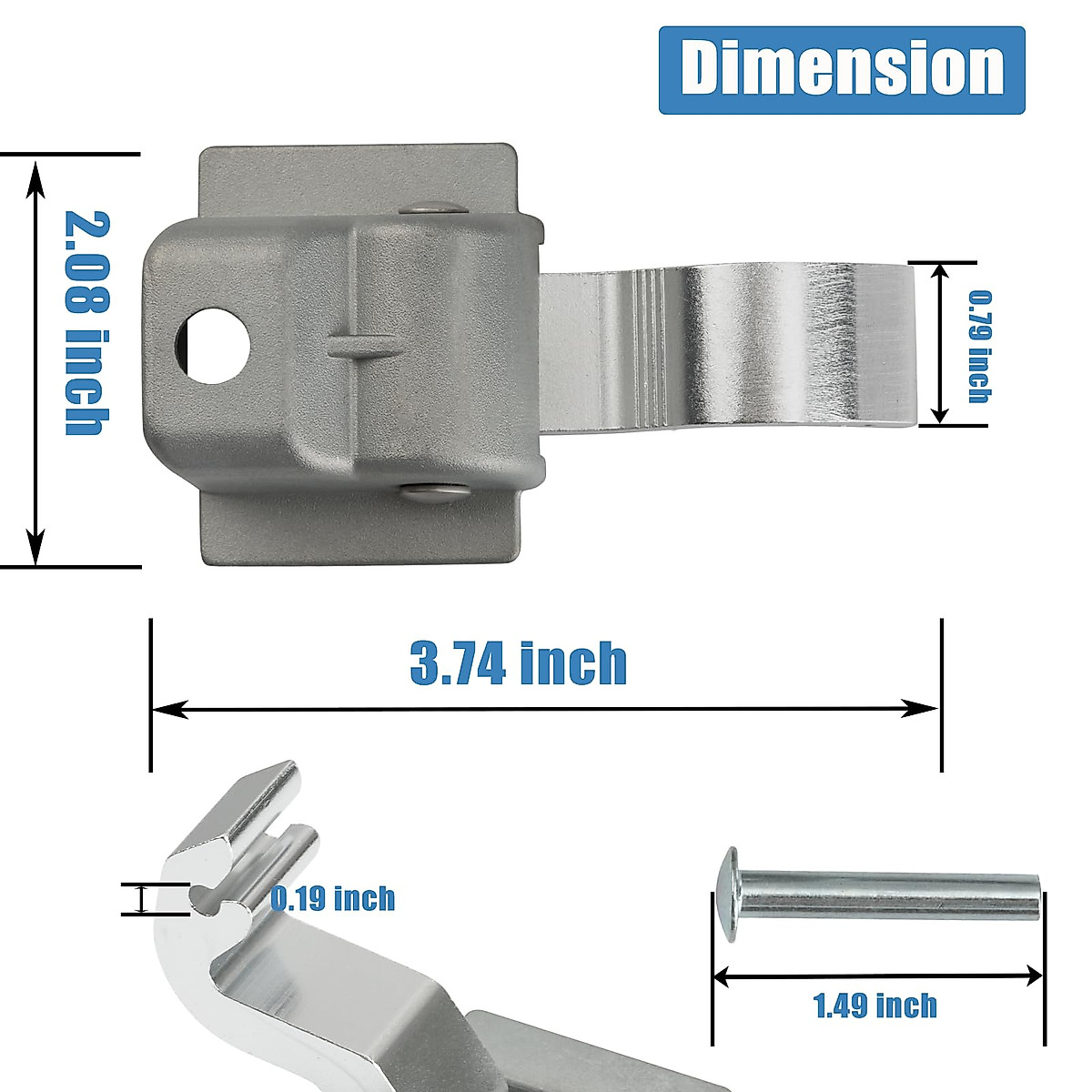 8EST TQQL RV Awning Parts Replacement for Dometic A&E 9000 8500,830463P RV Awning Rafter Rivet Slider Asm -1 Pack