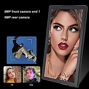 Tablet 10.1 inch Android 12 Tablet, 8GB RAM and 256GB ROM, Octa Core CPU, 5G WiFi, Support 4G Communication Network, Dual 16MP and 8MP Camera, Black