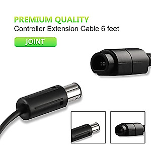 Xahpower 4Pack 6Ft NGC Controller Extension Cable Cord for Nintendo Wii/Gamecube Controller