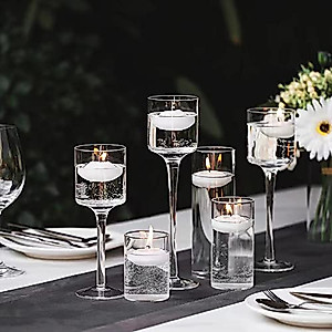 Floating Candles 2” 6 Hour White Unscented Dripless Wax Discs, Floating Candles for centerpieces, Cylinder Vases, Wedding, Party, Pool, Holiday