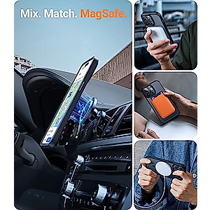 TORRAS Magnetic Guardian Designed for iPhone 14 Pro Max Case [Military Grade Drop Tested] [Compatible with MagSafe] Slim Translucent Matte Case for iPhone 14 Pro Max Phone Case (6.7"), Mystic Black