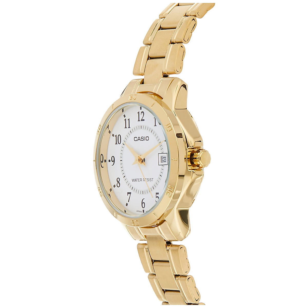 Casio Women's LTP-V004G-7B Gold Ion Plated Stainless Steel Band Analog Watch